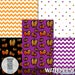 Halloween Digital Paper Pack INSTANT DOWNLOAD Hand Drawn Pumpkins Paper ...