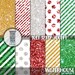 Christmas Sparkle Glitter Digital Paper Pack, Instant Download Holiday ...