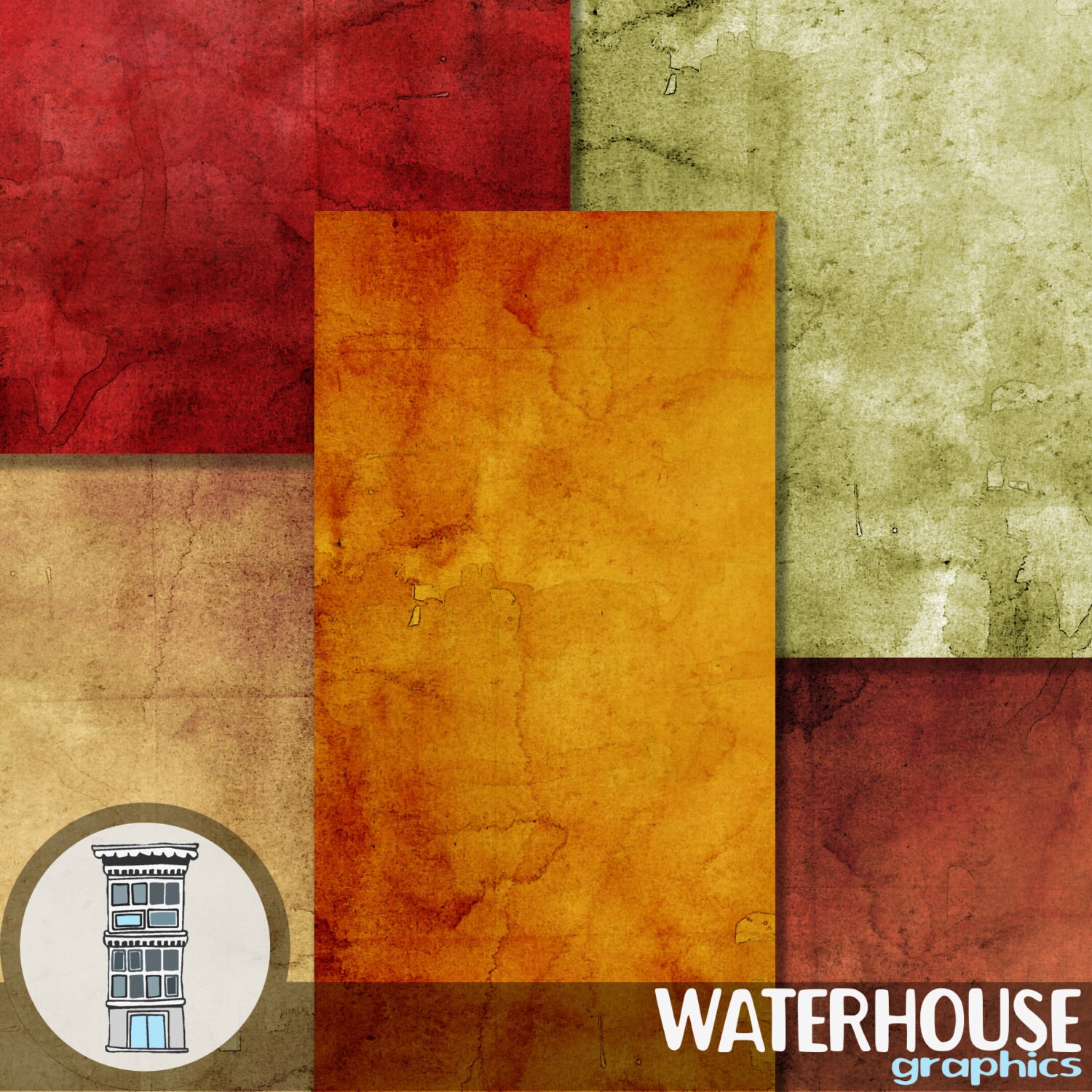 Fall Watercolor Digital Paper Pack for Digital Scrapbooking | Etsy