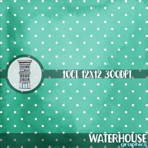 Watercolor Aqua Seafoam Digital Paper Pack INSTANT Digital DOWNLOAD ...