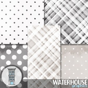 GRAY Watercolor Digital Paper Pack Instant Digital DOWNLOAD Tan Neutral ...