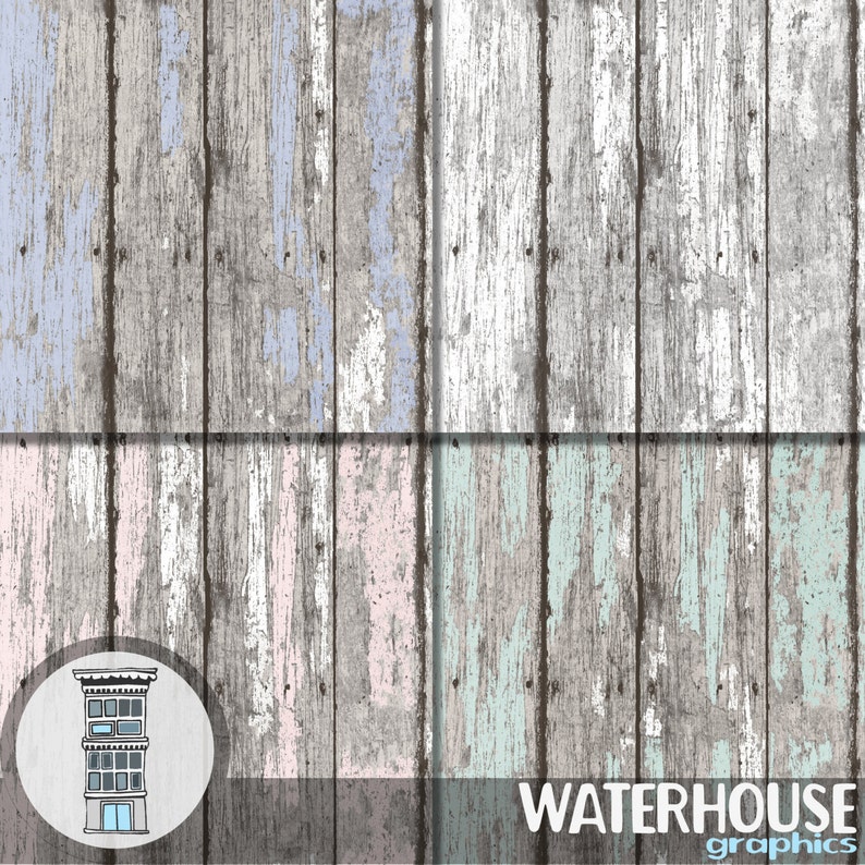 Rustic Digital Paper Pack INSTANT DOWNLOAD Distressed Wood Papers ...