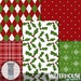 Christmas Digital Paper Pack INSTANT DIGITAL DOWNLOAD Holly Snowflakes ...