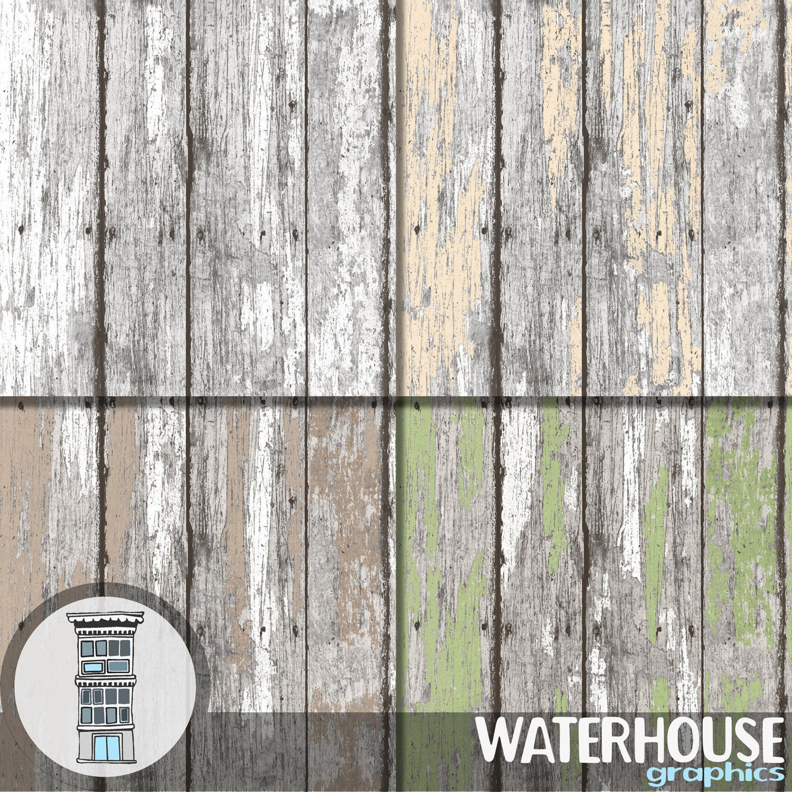 Rustic Digital Paper Pack INSTANT DOWNLOAD Distressed Wood - Etsy