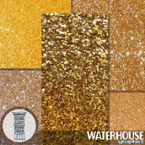 Digital Gold Glitter Paper Pack INSTANT DOWNLOAD Gold Sparkle Bling ...
