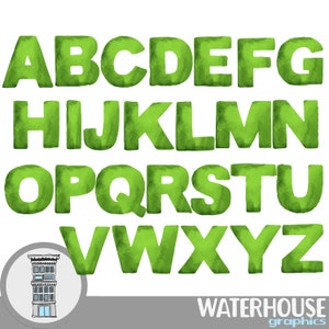 Digital Clipart Watercolor Bundle Pack, Letters, Numbers and ...