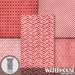 Red Digital Paper Pack Geometric Hexagons Arrows RED Digital ...