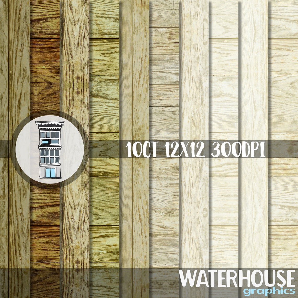 Digital Wood Paper Pack INSTANT DOWNLOAD Light & Dark Wood - Etsy