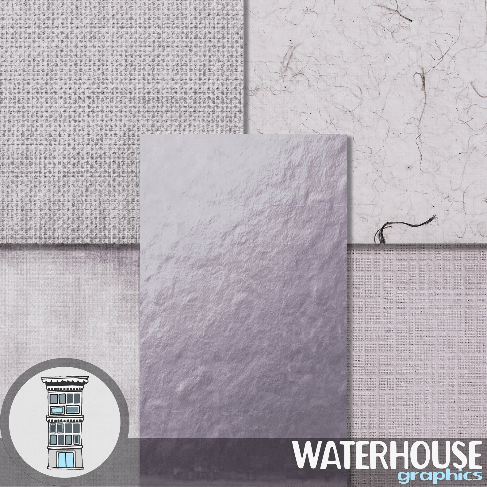Lilac Silver Gray Digital Paper Pack INSTANT DOWNLOAD neutral | Etsy