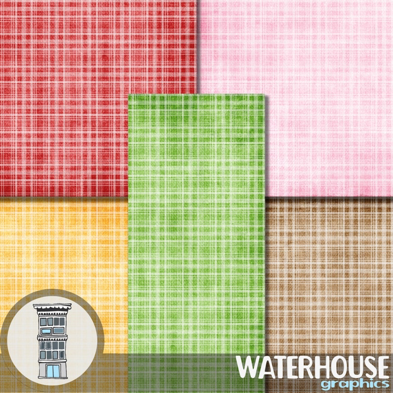 Digital Plaid Flannel PAPER PACK 20 Ct Instant Download - Etsy