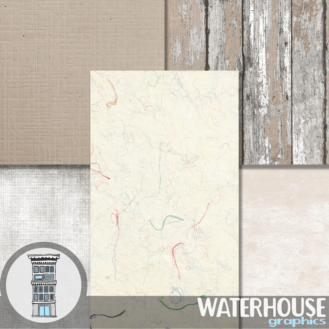 Rustic Digital Paper Pack INSTANT DIGITAL DOWNLOAD Neutral - Etsy