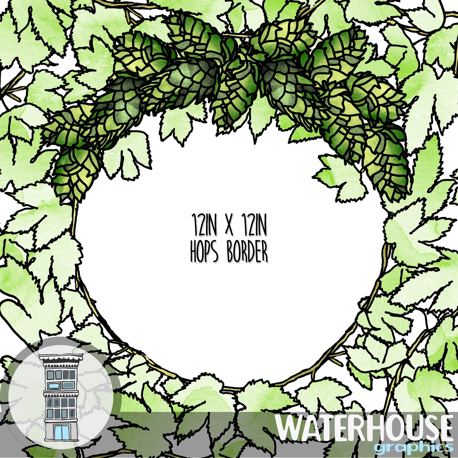 BEER Clip Art Beer Bottle Labels INSTANT DOWNLOAD Hops Barley - Etsy