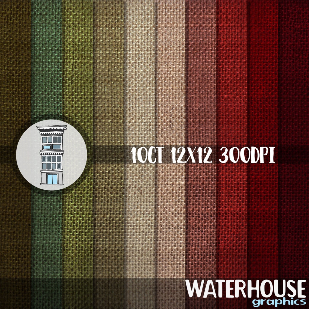 Holiday Digital Paper Christmas Instant Download With Burlap Textures ...