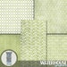 GREEN Geometric Digital Paper Pack Hexagons Arrows Digital Scrapbook ...