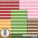 Digital Paper Pack Stripes Multiple Colors INSTANT DIGITAL DOWNLOAD ...