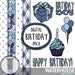 Digital Birthday Boy Set Clip Art Digital Papers INSTANT DOWNLOAD BLUE ...