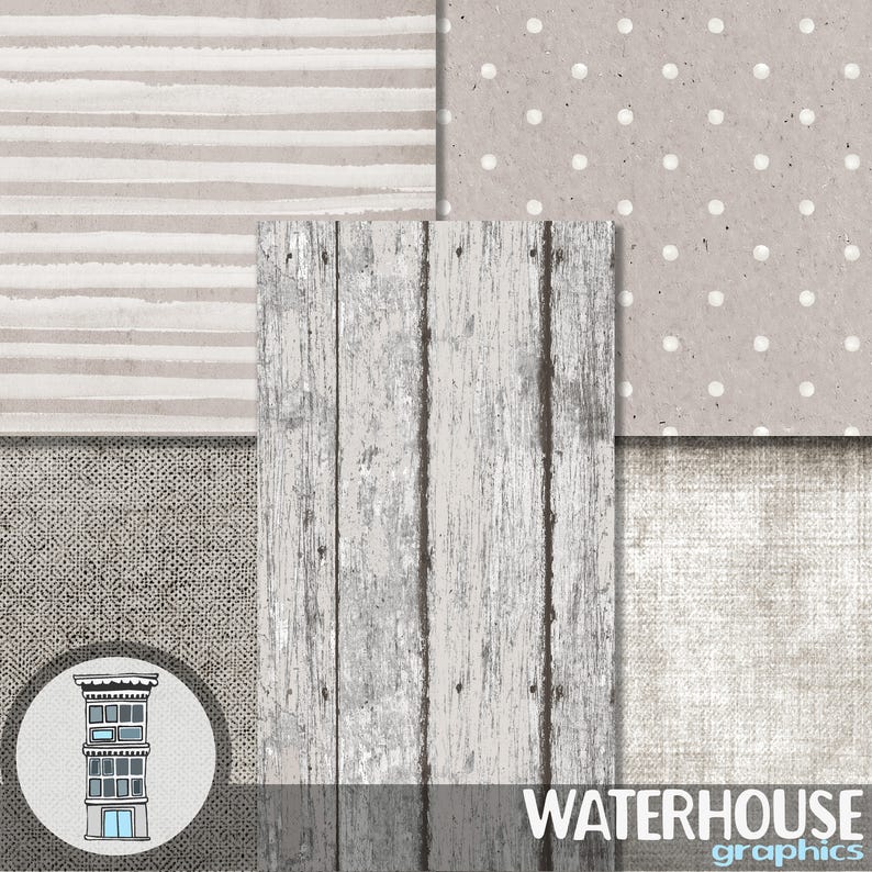Rustic Taupe Digital Paper Pack INSTANT Download Tan Burlap - Etsy
