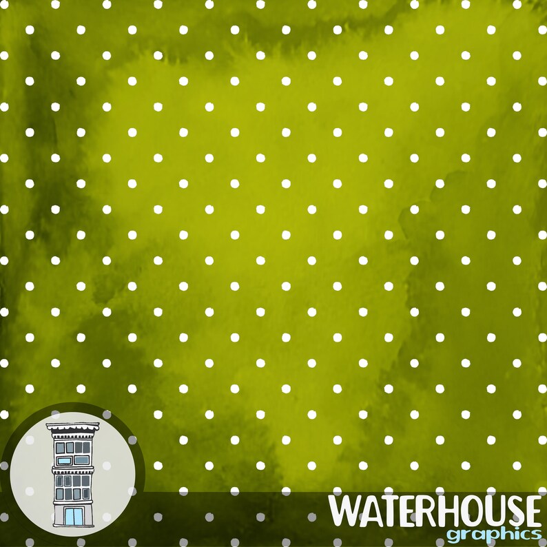 Watercolor Chartreuse Green Digital Paper Pack INSTANT Digital | Etsy