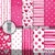 Valentine Watercolor Papers RED and PINK Stripes Hearts Love Digital ...