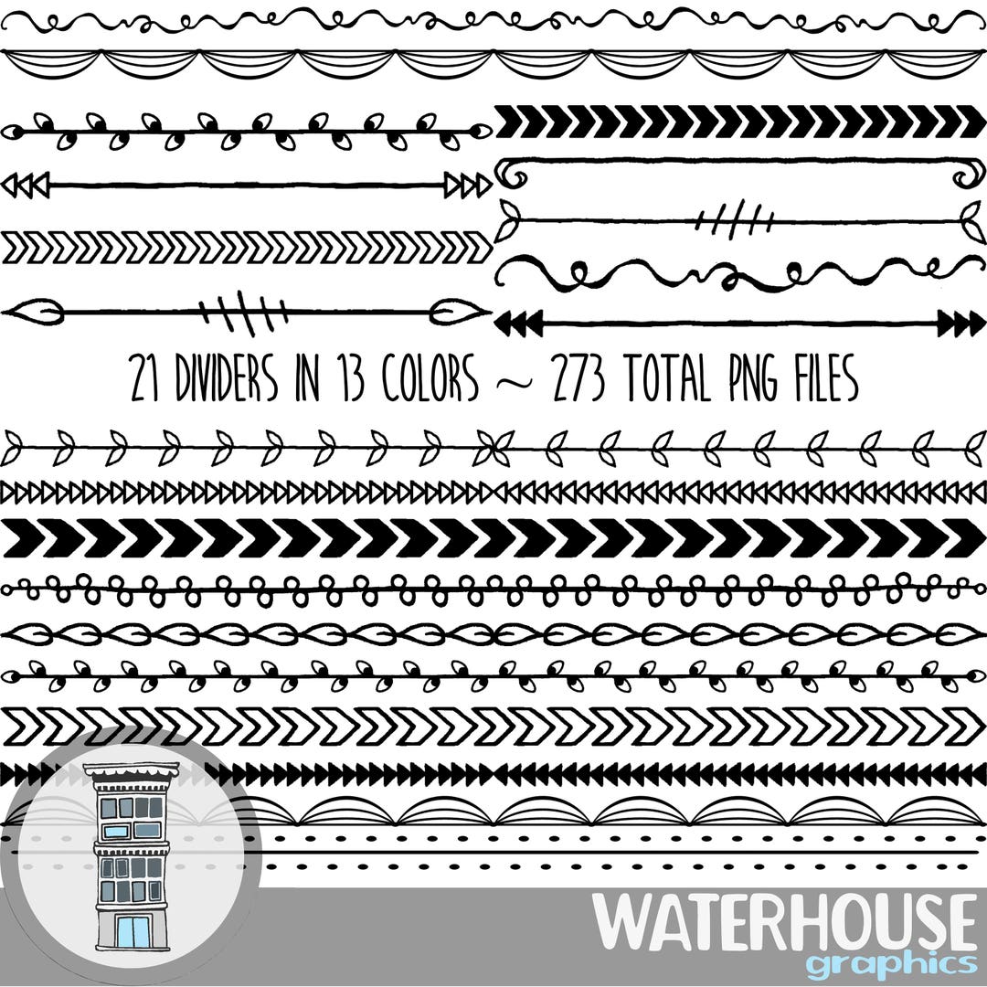 Digital Borders Bundle Set Dividers INSTANT DOWNLOAD Bundle Clip Art ...