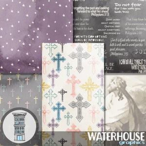 Religious Easter Digital paper pack INSTANT DOWNLOAD Bible | Etsy