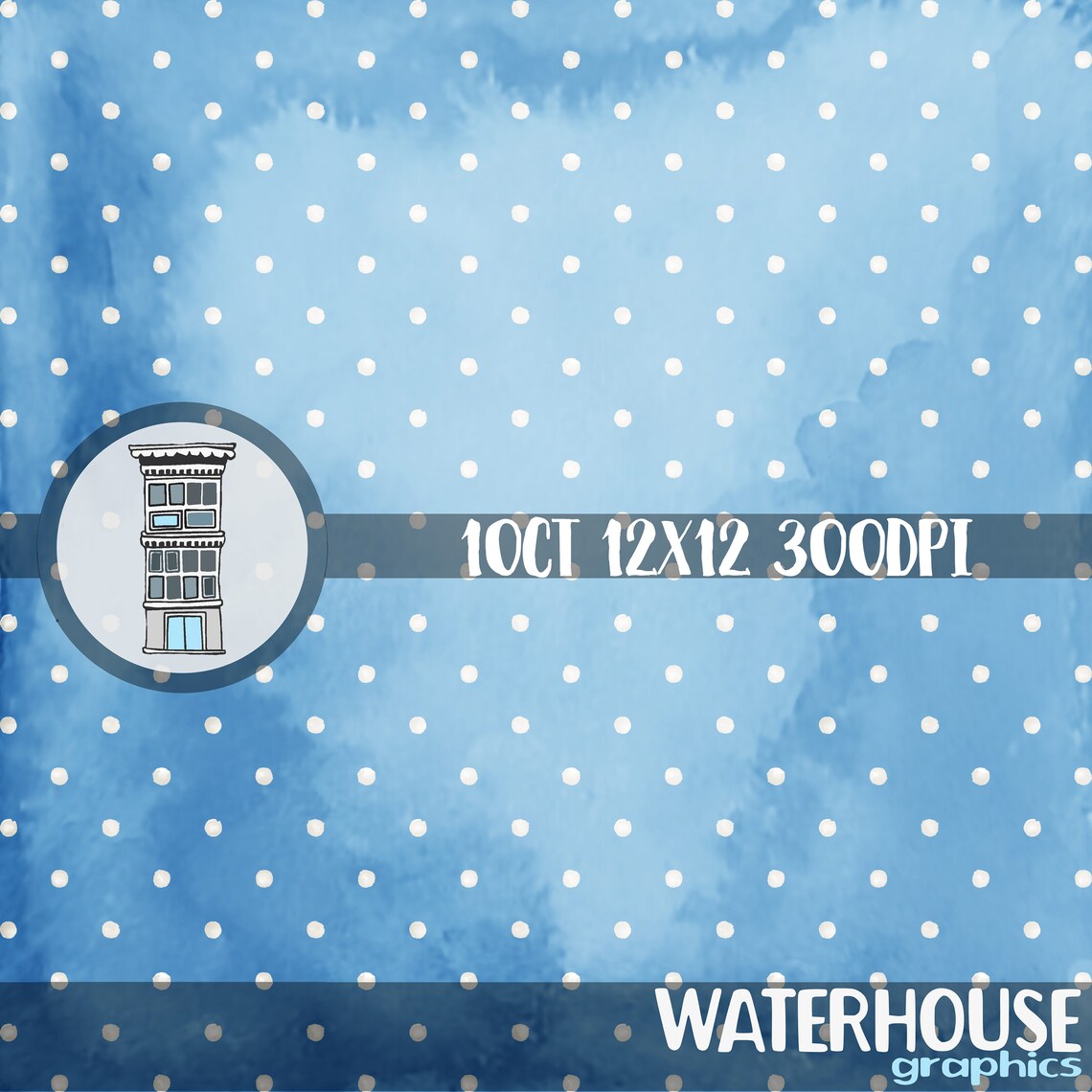 Watercolor BLUE Digital Paper Pack INSTANT Digital DOWNLOAD - Etsy