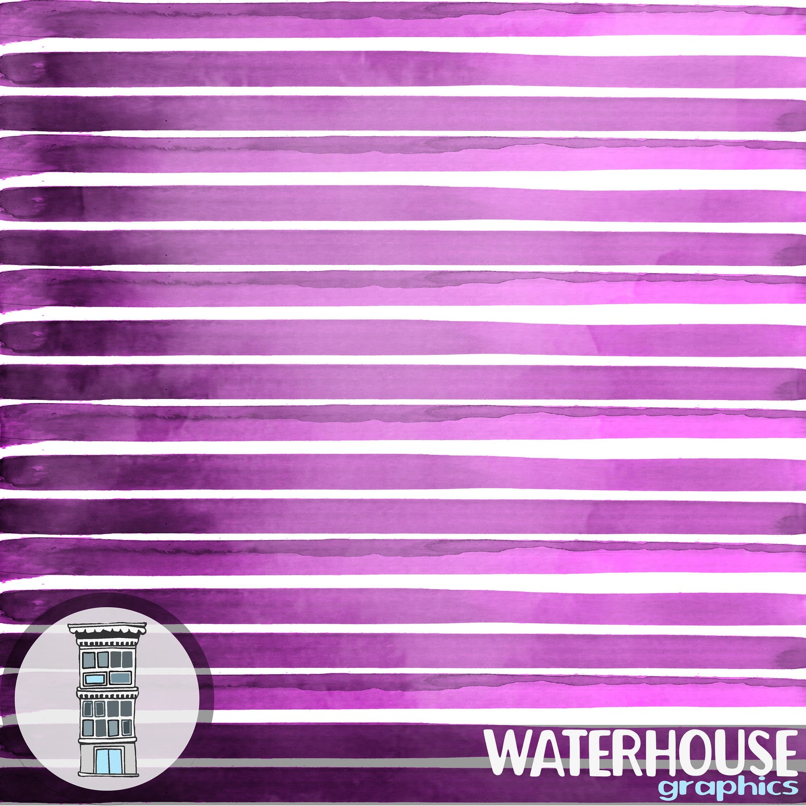 Valentine Watercolor Papers Bright PURPLE & PINK Digital Paper Pack ...