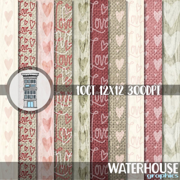Burlap Digital Paper - Etsy