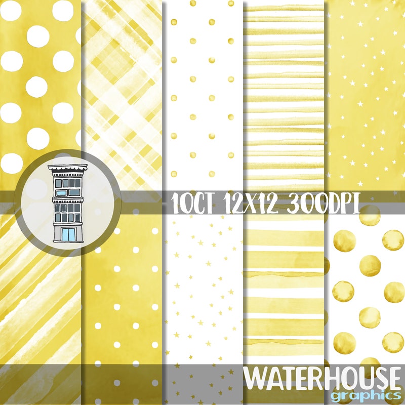 Yellow Stripes Paper - Etsy