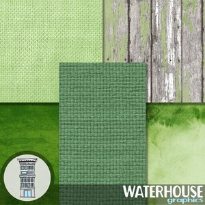 Rustic Green Digital Paper Pack INSTANT DIGITAL DOWNLOAD Green ...