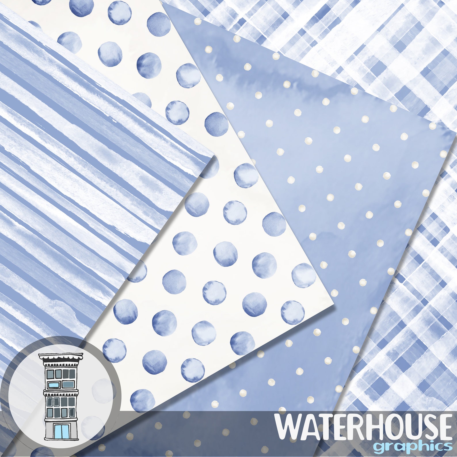 Digital Watercolor Paper 100ct Bundle Digital Paper Pack | Etsy