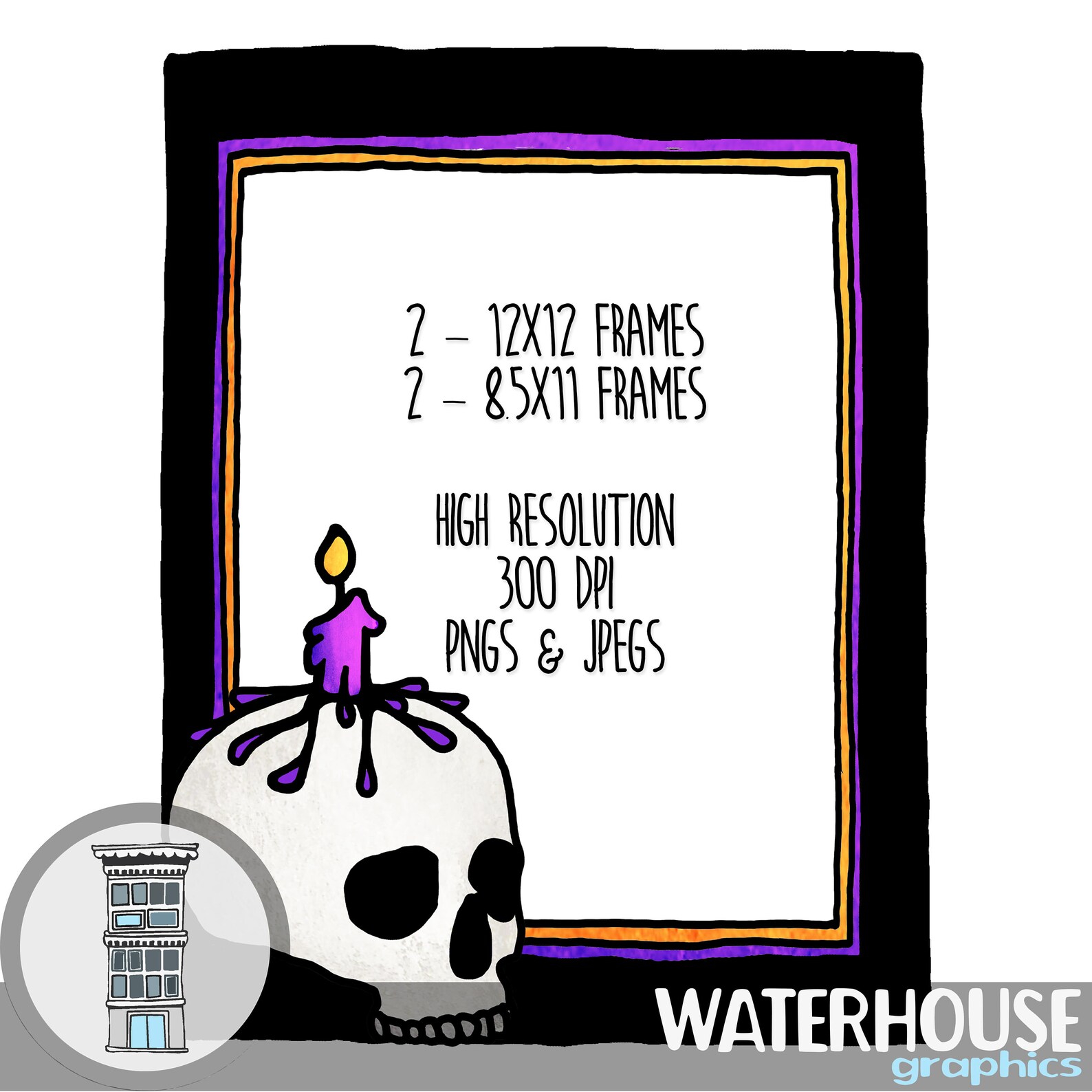 Halloween Digital Hand Drawn Clip Art Set INSTANT DIGITAL - Etsy