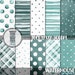 Watercolor TEAL Digital Paper Pack Instant Digital DOWNLOAD | Etsy