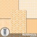 ORANGE Geometric Digital Paper Pack Hexagons Arrows Dark Digital ...
