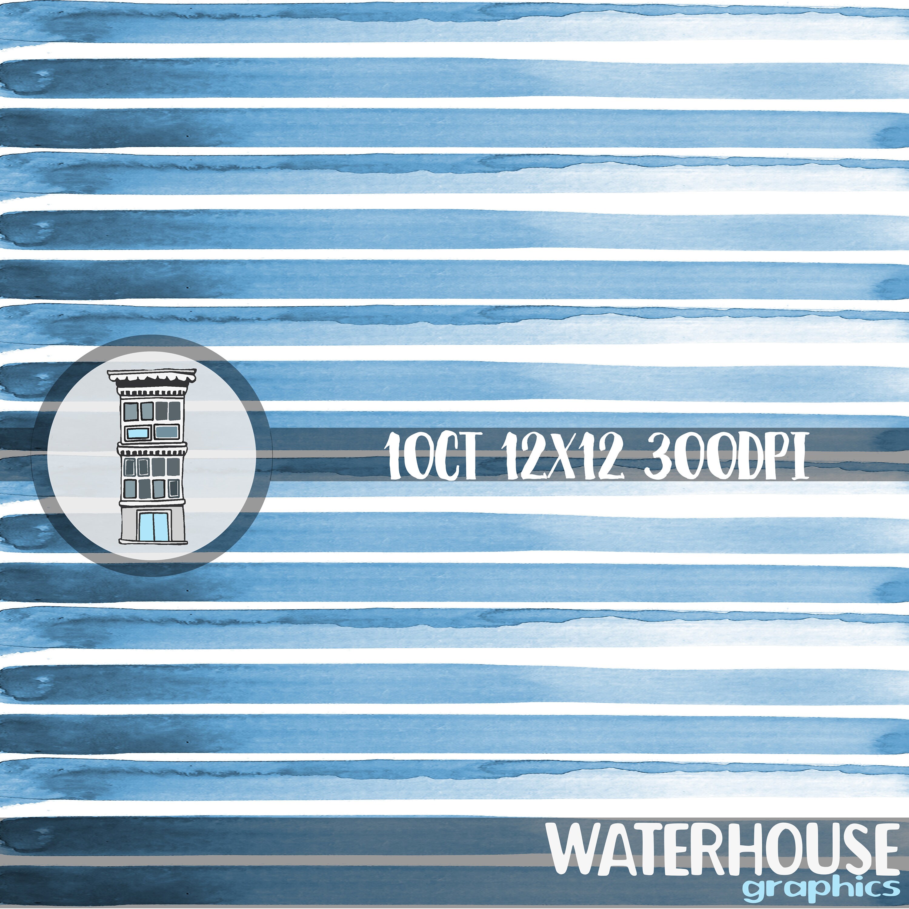 Watercolor BLUE Digital Paper Pack INSTANT digital DOWNLOAD | Etsy