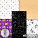 Halloween Digital Paper Pack INSTANT DOWNLOAD Hand Drawn Pumpkins ...