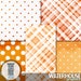 ORANGE Watercolor Digital Paper Pack Instant Digital DOWNLOAD Orange ...