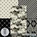 Black Cream Digital PAPER PACK Instant Digital Download Vintage Floral ...
