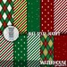 Christmas Red, Green and GOLD Digital Paper Pack Stars, Stripes ...