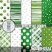 Watercolor GREEN Digital Paper Pack INSTANT Digital DOWNLOAD Watercolor ...