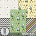 Easter Bunny Digital Paper Pack INSTANT DOWNLOAD Spring Green Blue Cute ...