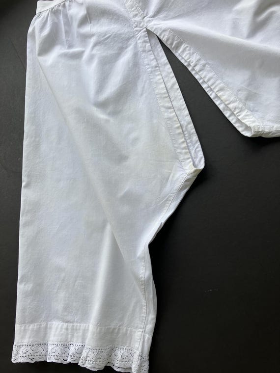 Pair Antique Victorian 1890's Split Leg Bloomers Pant… - Gem