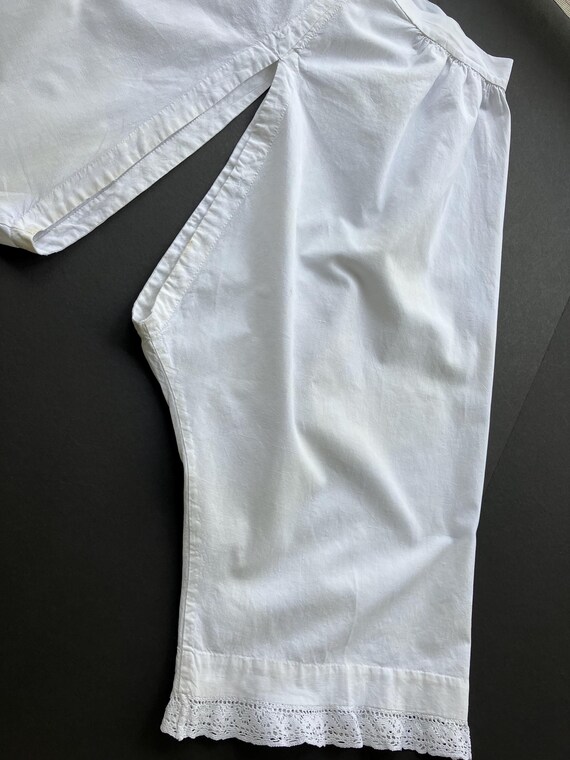 Pair Antique Victorian 1890's Split Leg Bloomers Pant… - Gem