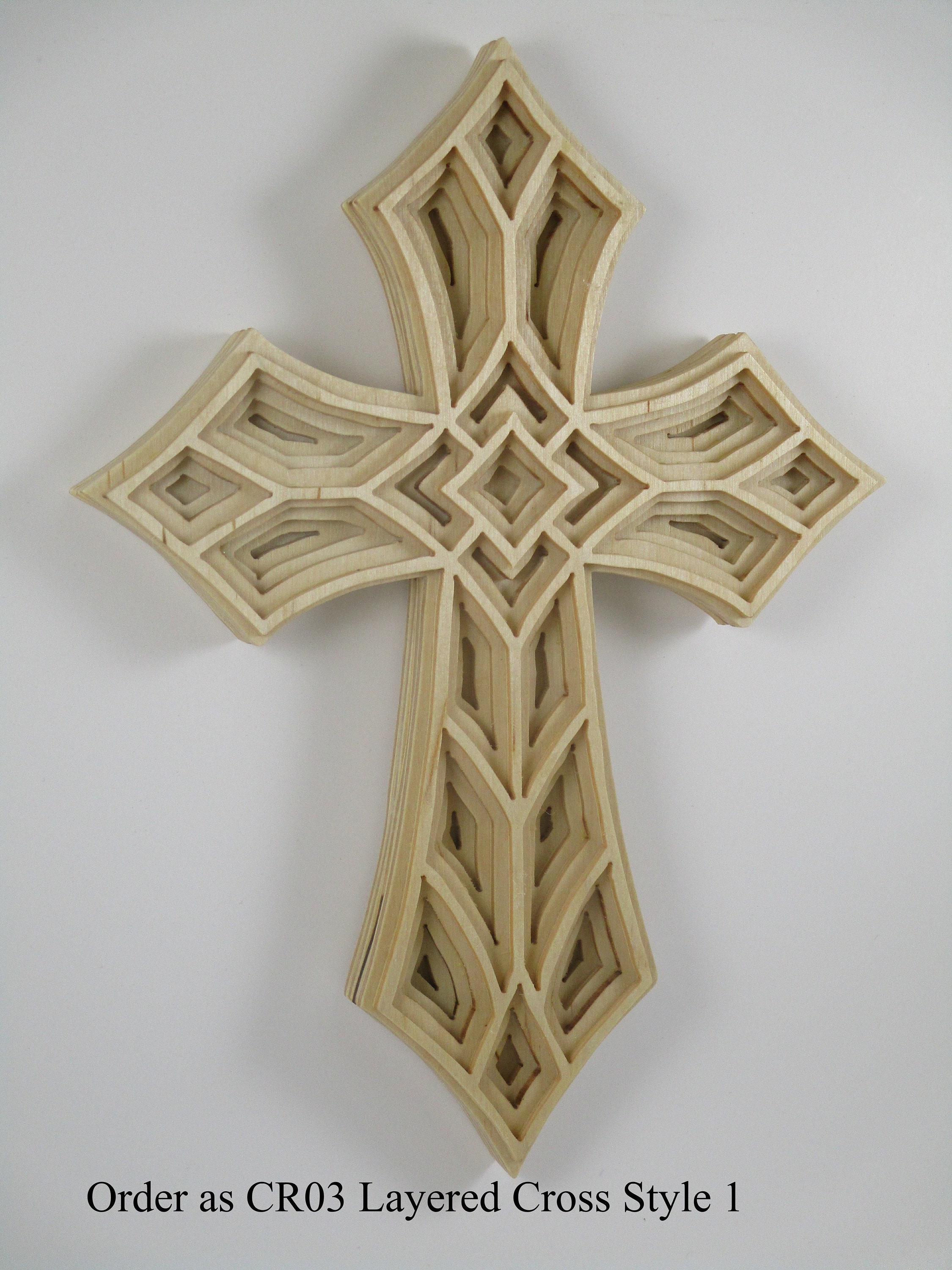 Layered Cross Style 1 CR03 - Etsy
