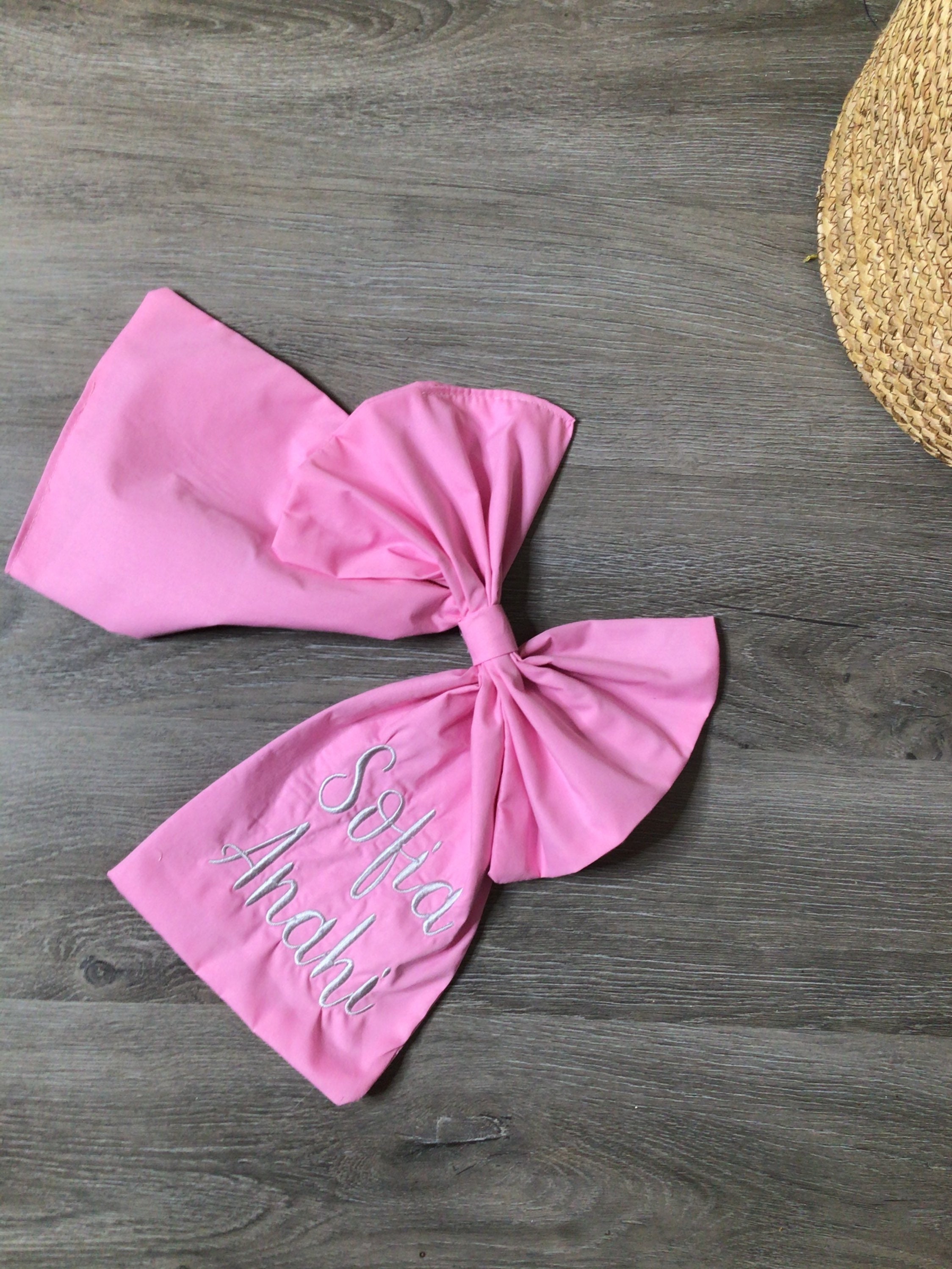 Bow With the Name - Embroidery - Personalized Bow - Bow Only - Bow for ...