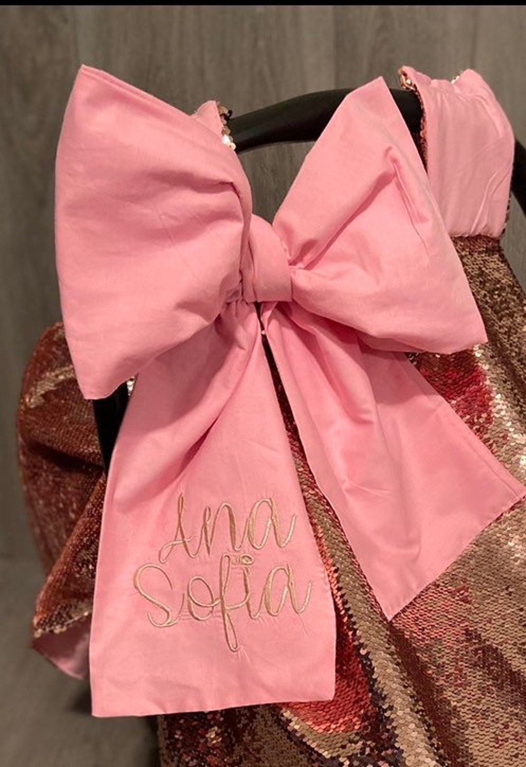 Bow With the Name - Embroidery - Personalized Bow - Bow Only - Bow for ...