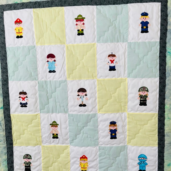 Police Officer Quilt - Etsy