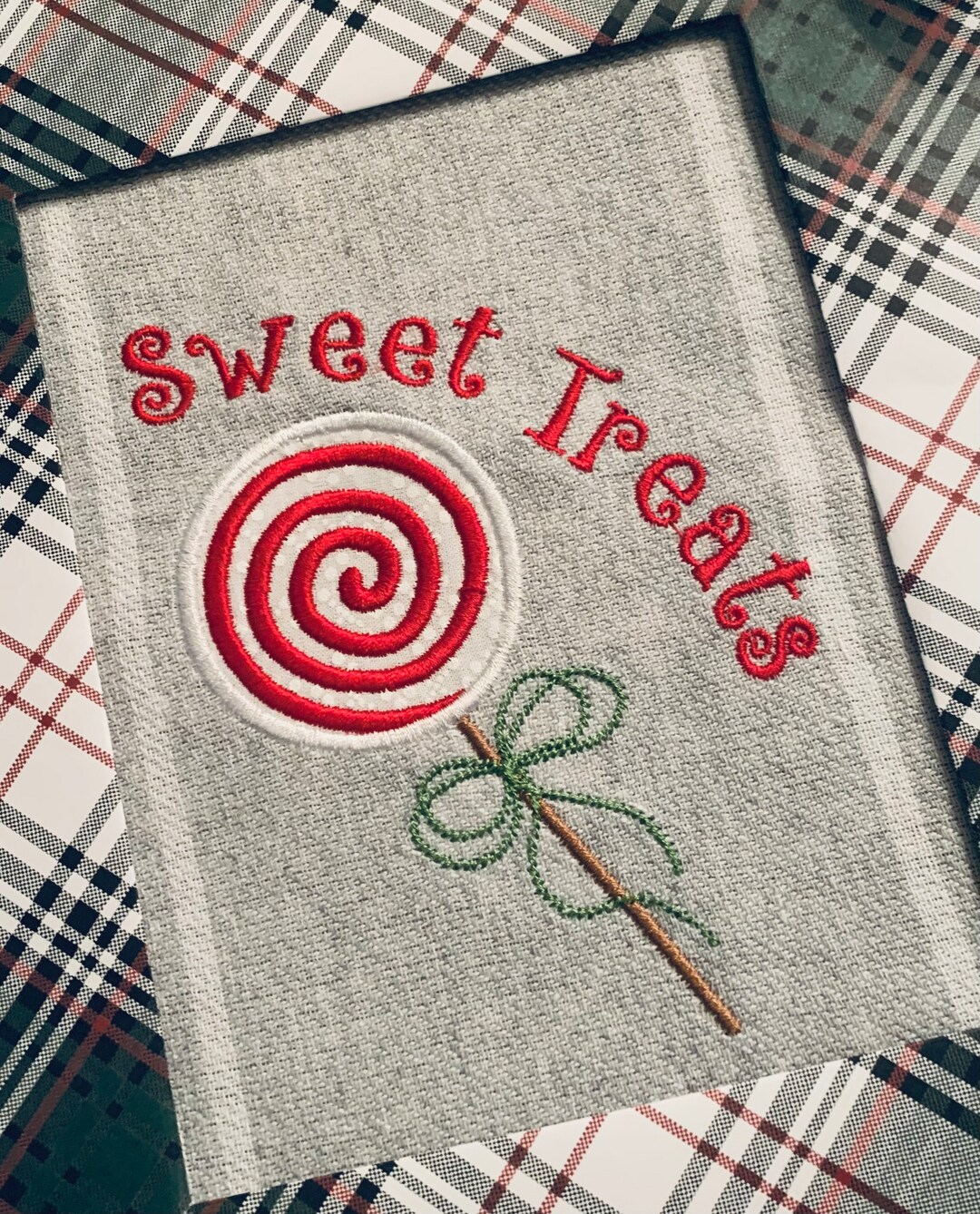 Lollipop Candy Cane Embroidery Design,sweet Treats Embroidery Design ...