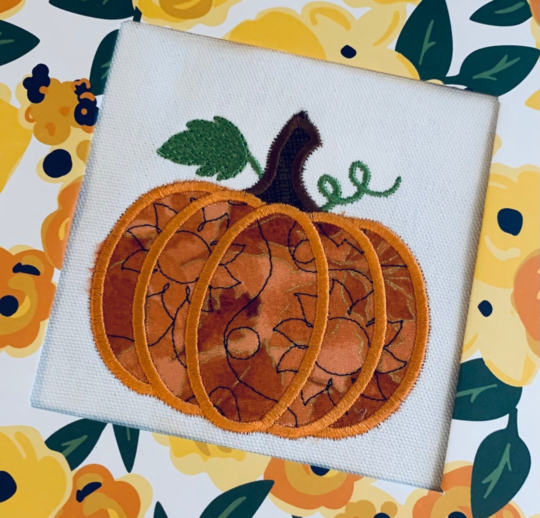Pumpkin Applique Design,pumpkin Applique,fall Applique Design,fall ...