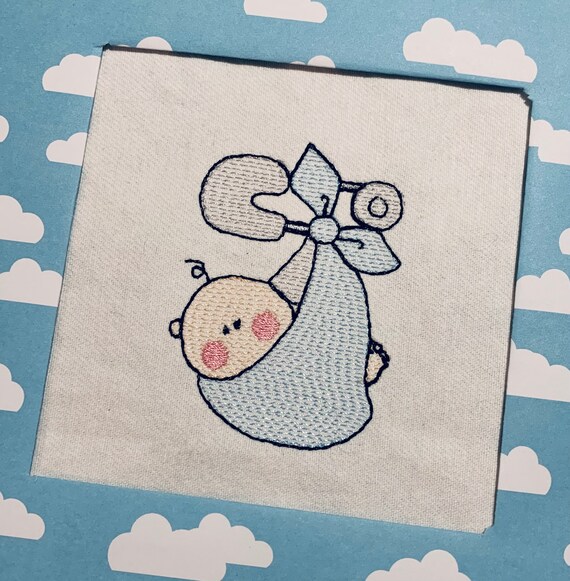 Baby Boy Sketch Embroidery Designbaby Boy Embroidery - Etsy